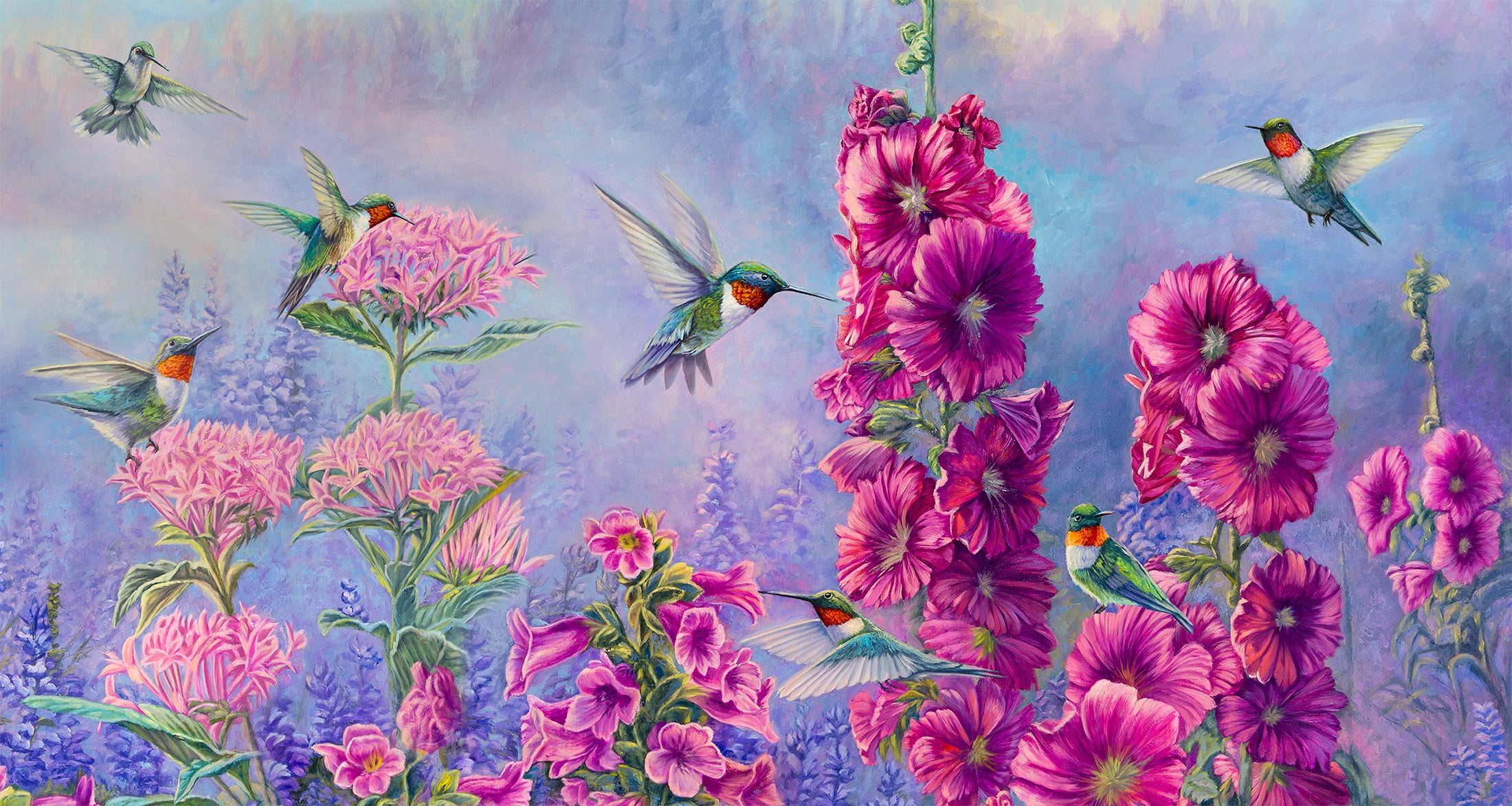 "Hummingbird Paradise" – Carlson Fine Art Studio