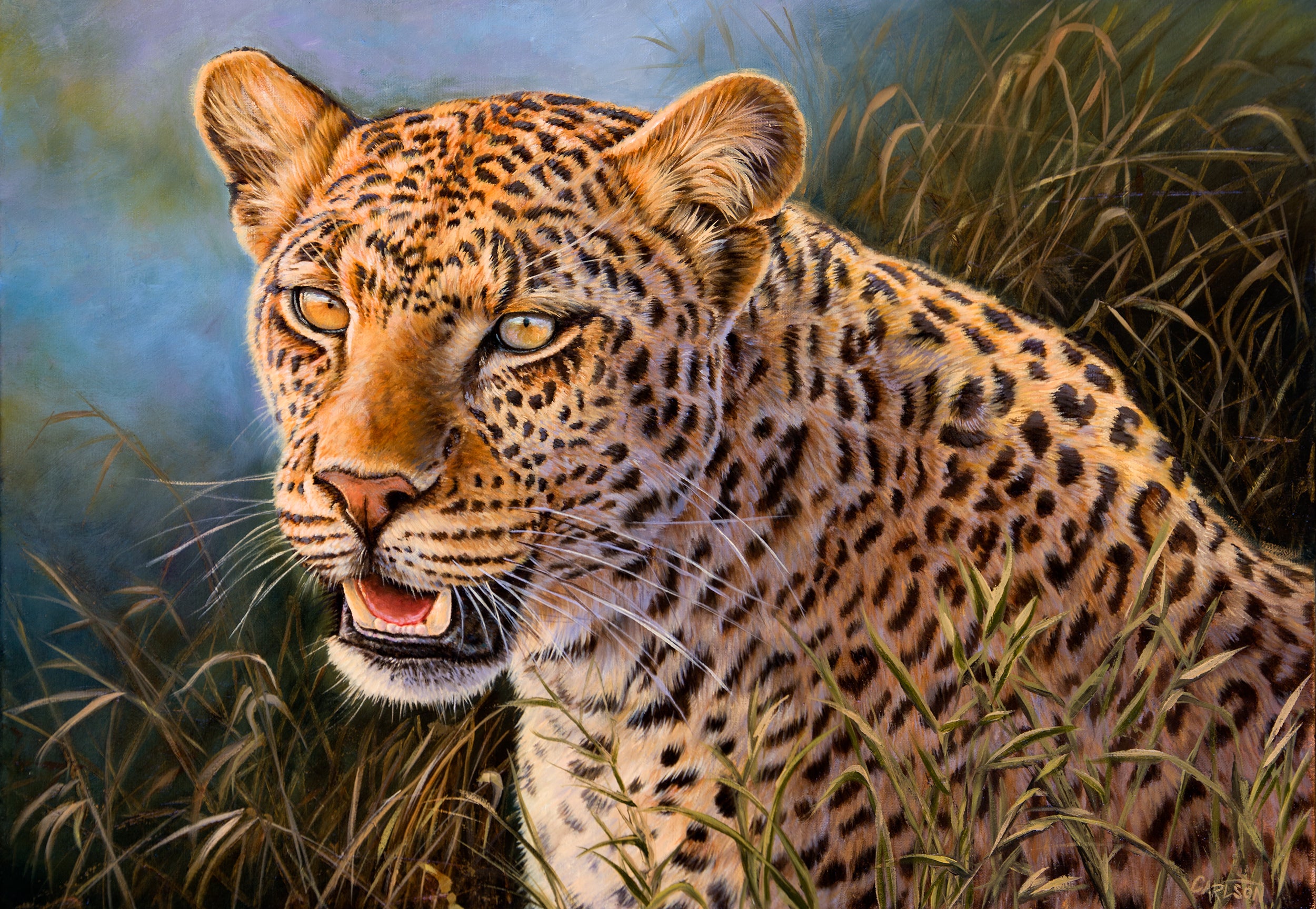 Extreme Ways - A Leopard Encounter – Carlson Fine Art Studio